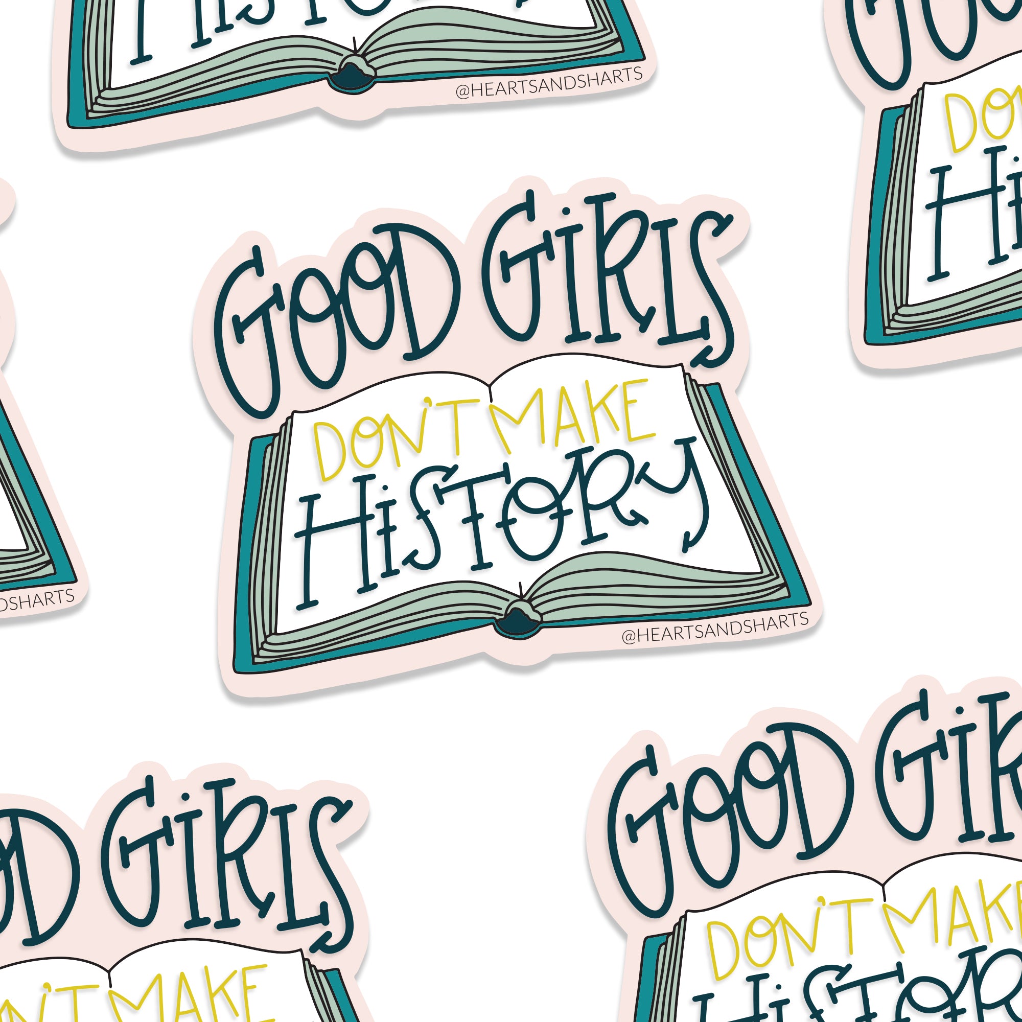 GOOD GIRLS ILLUSTRATED 3X3 VINYL STICKER – Hearts and Sharts